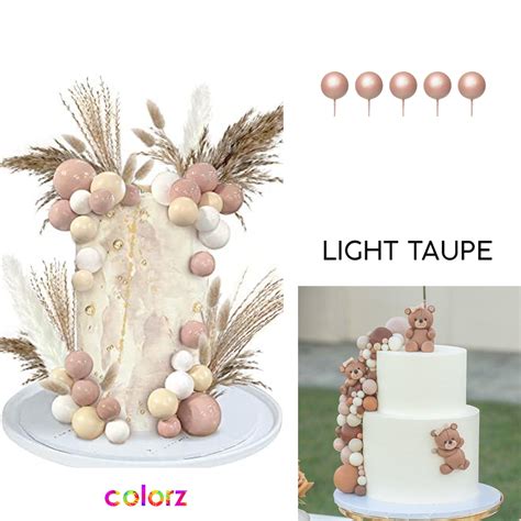 Light Taupe Faux Balls Colorz LK The Decor Store Sri Lanka