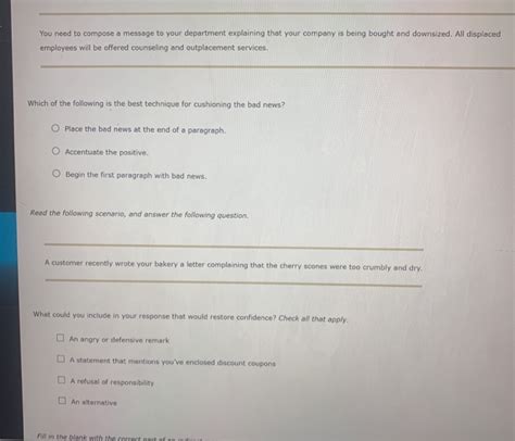Solved 3 Composing Effective Negative Messages Use The