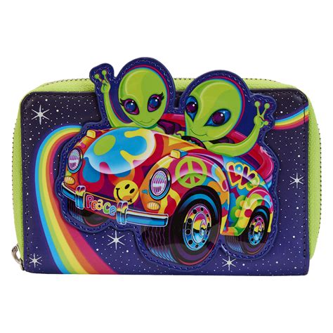 Lisa Frank Loungefly Wallet Cosmic Alien Ride Zip Around