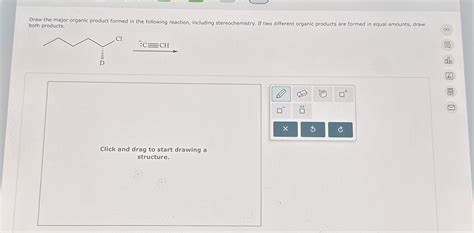 Solved Draw The Major Organic Product Formed In The