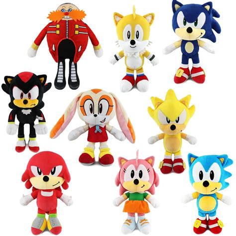 Sonic Plush Toys Sonic Stuffed Toy 10 12 Inch Sonic Series Action Figures Plushies Include