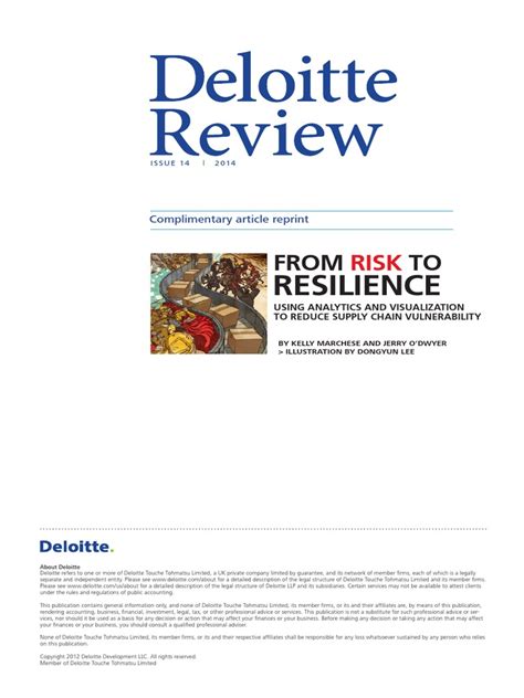 Deloitte Nl From Risk To Resilience Pdf Climate Resilience Supply Chain