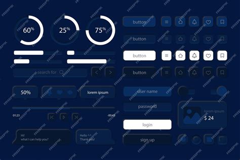 Premium Vector Free Vector Ui Kit Elements And Graphics Resources For