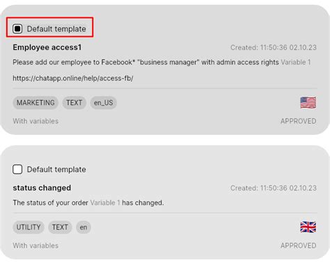 How To Send A Whatsapp Business Api Template With Variables From Chatapp Dialog Chatapp