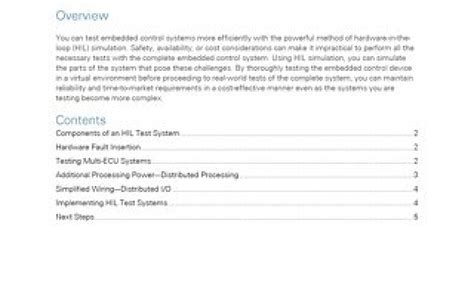 Architectures For Implementing A Hardware In The Loop System Embedded