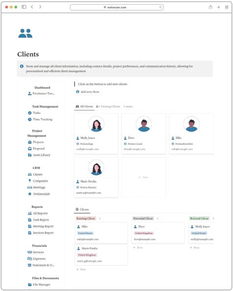 Freelancer Toolkit Notion Template