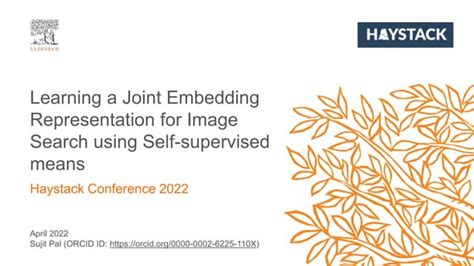 Learning A Joint Embedding Representation For Image Search Using Self Supervised Means Ppt