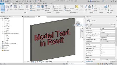 Revit 3d Text Tạo Văn Bản 3d Chuyên Nghiệp Trong Revit