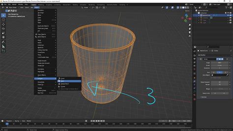 How To Convert Bezier Curve To Mesh In Blender