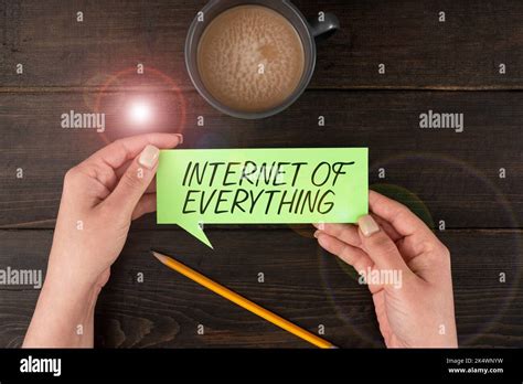 Conceptual Caption Internet Of Everything Concept Meaning Smart Modern City And Wireless
