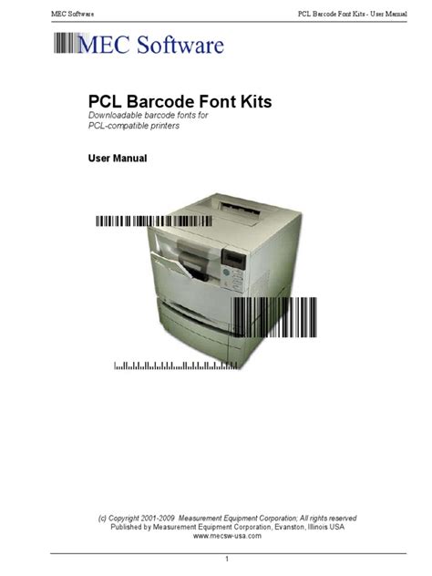 Pcl Font Manual Pdf Universal Product Code File Transfer Protocol