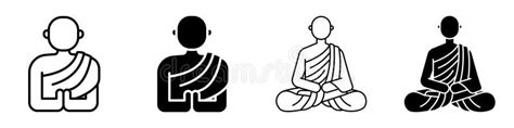 Monk Icon Vector Stock Illustration Illustration Of Vector 347973737
