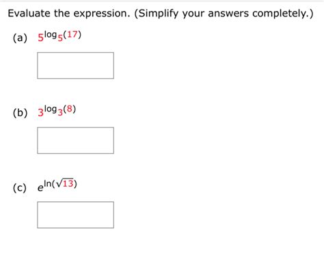 Solved Evaluate The Expression Simplify Your Answers Chegg Com