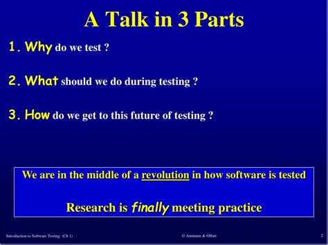 Ppt Introduction To Software Testing Chapter 1 Introduction Powerpoint Presentation Id 549321