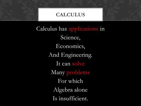 PPT Why Study Calculus PowerPoint Presentation Free Download ID 5444597