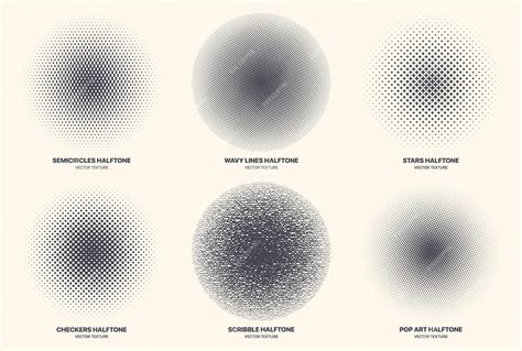 Premium Vector Different Variations Modern Halftone Texture Set