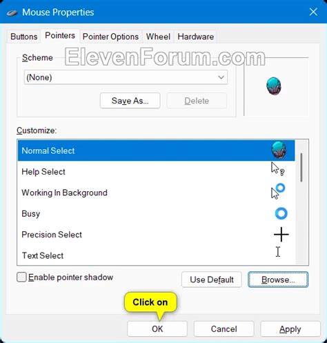 Customize Mouse Pointer Image In Windows 11 Windows 11 Forum