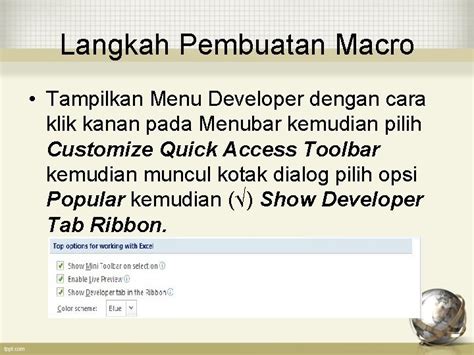 Pengertian Macro Excel Macro Adalah Sebuah Fasilitas Yang