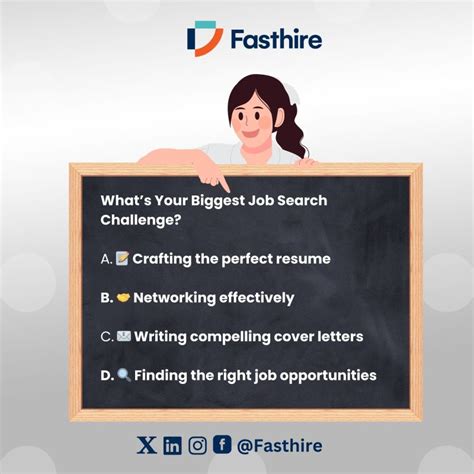Fasthire Services On Linkedin Whats Your Biggest Job Search Challenge 🤔 We Want To Hear From…