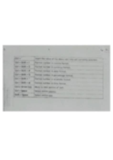 Solution Microsoft Excel Shortcut Keys Studypool