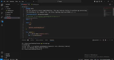 problems with cgo and pkcs11 h in windows 10 code review go forum