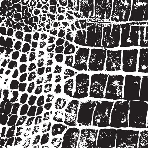 Snake Python Skin Texture Seamless Pattern Black Vector Image