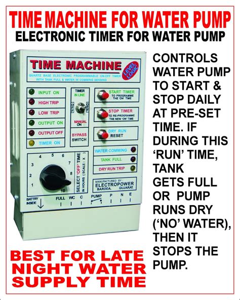 TIME MACHINE FOR WATER PUMP Electropower World