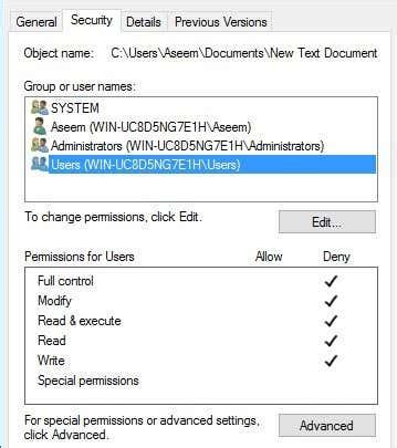 How To Set File And Folder Permissions In Windows