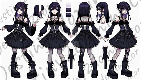 Anime Adoptable Goth By Destiny2dominator On Deviantart