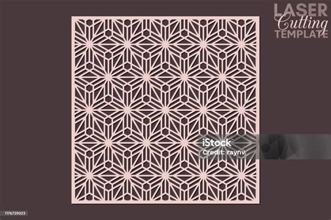 일본 쿠미코 스타일의 패턴레이저 컷 캐비닛 프렛 워크 천공 패널 템플릿 기하학적 육각형 장식 패널 속도 11 금속 종이 또는