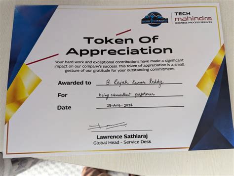 rajesh reddy on linkedin techmahindra grateful