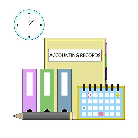 Accounting Records Organisation Folder And Document Flow By 09910190 Thehungryjpeg