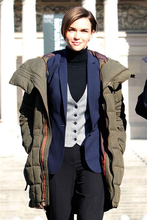 Ruby Rose Filming John Wick 2 In Rome January 2016 CelebMafia