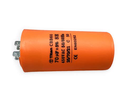 Конденcатор пусковой 70 мкФ/450; кп 450~ /50x120/5/-25~70C/пл/4T, марка ...