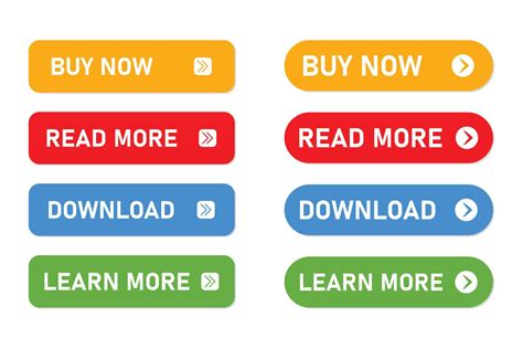 Set Of Ui Buttons Or App Buttons Design 16150243 Vector Art At Vecteezy