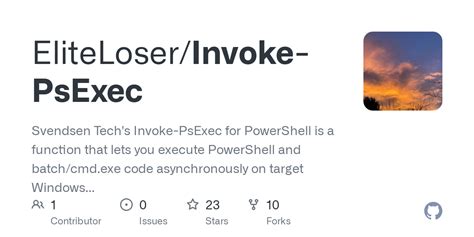 Github Eliteloserinvoke Psexec Svendsen Techs Invoke Psexec For