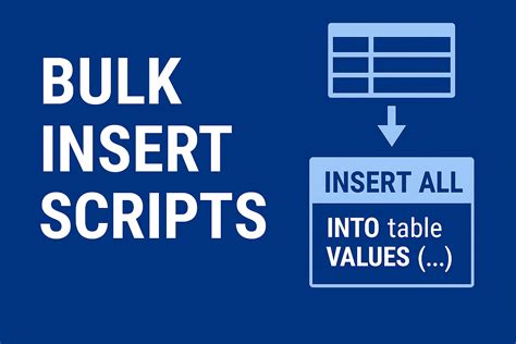 Oracle Bulk Insert Scripts