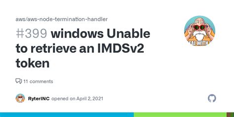 Windows Unable To Retrieve An Imdsv2 Token · Issue 399 · Awsaws Node