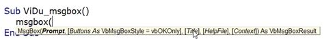 Hướng Dẫn Chi Tiết Cách Sử Dụng Msgbox Trong Vba Excel