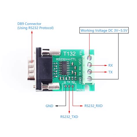 Ttl Uart To Rs232 Bus Converter Rs232 To Uart Data Analyzer Db9 Male Socket Shopee Philippines