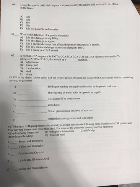 Solved 68 Consider The Following Dna Sequence For A Strand