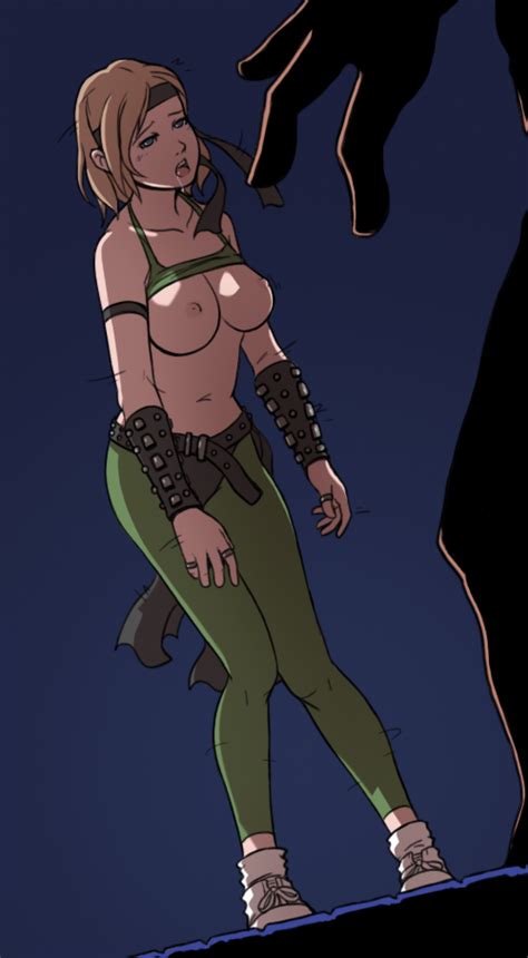 Rule 34 2d Armband Belt Blonde Hair Blue Eyes Blush Breasts Dave Cheung Defeated Drooling