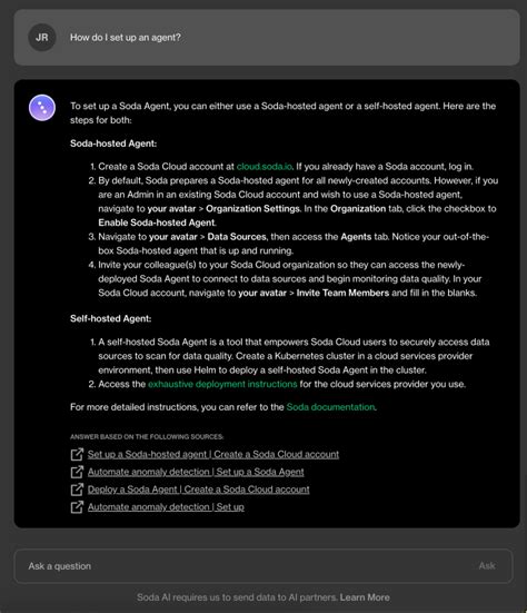 write checks with ask ai soda documentation