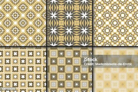 레트로 완벽 한 패턴의 집합입니다 형상 삼각형 Zig Zag 벽지 직물 스크랩북 디자인 질감에 대 한 벡터 일러스트입니다 0명에