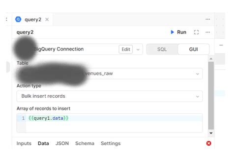 Workflows Handling Null Values On Bulk Insert Bigquery Resource Gui Mode 💬 Workflows