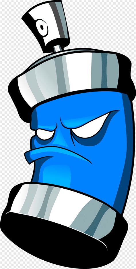 무료 다운로드 파란색과 회색 스프레이 캔 그림 낙서 에어로졸 스프레이 스프레이 페인트 아트 낙서 스티커 가상의 인물 Png Pngegg