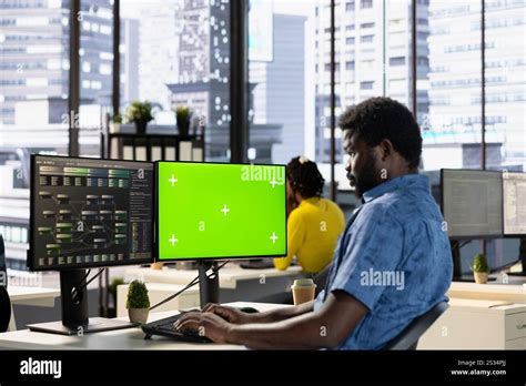 Programmer Using Mockup Pc To Develop Machine Learning Apis Solving