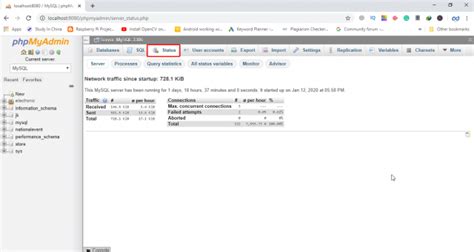 Phpmyadmin Localhost 8080 Various Functionalities Using Wamp Server
