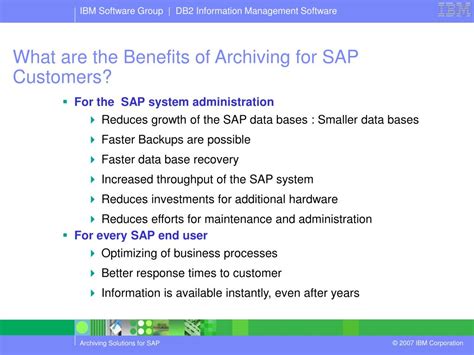 PPT IBM Archiving Solutions For SAP PowerPoint Presentation Free Download ID