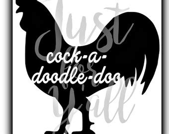 Cock A Doodle Doo Etsy